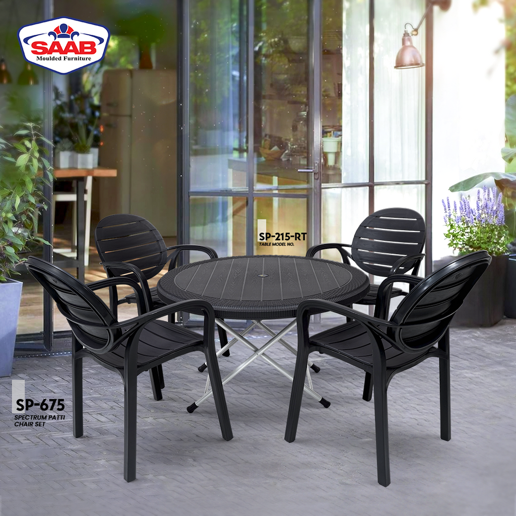 SPECTRUM PATTI CHAIRS SET MODEL SP-675 CHAIRS AND TABLE – Saab Pakistan