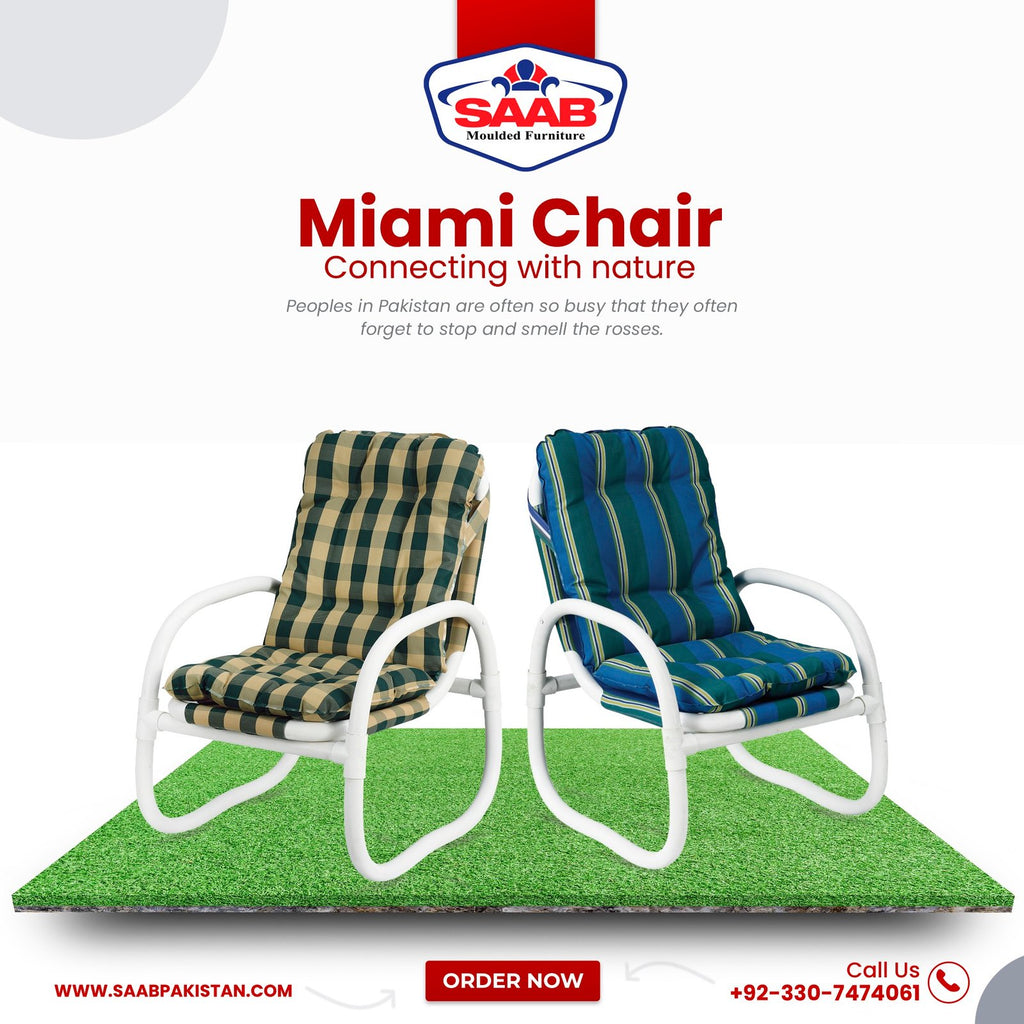 MIAMI CHAIR - SAAB Craft UPVC Furniture - SAAB S-1101 – Saab Pakistan